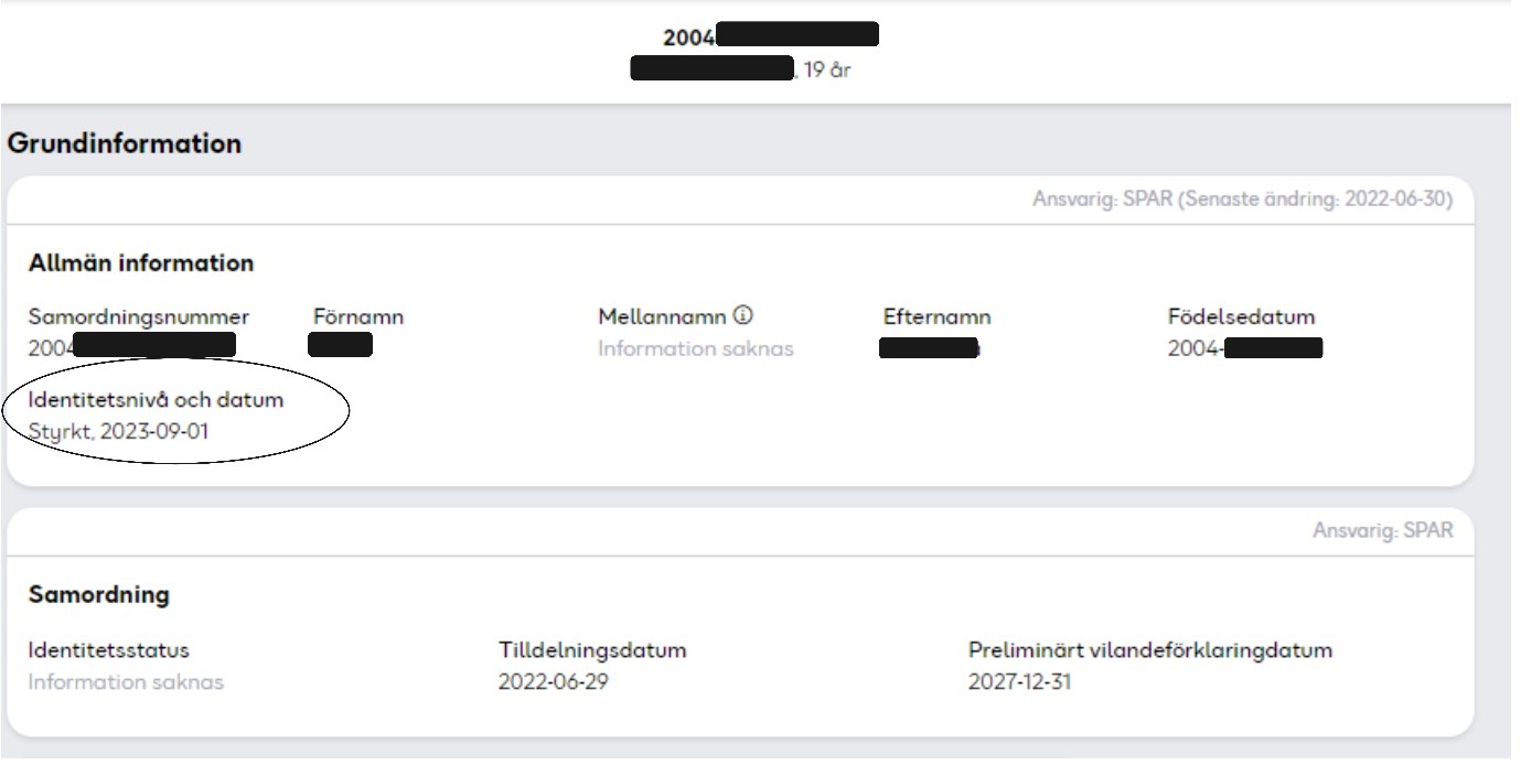 Nytt i D&B InfoTorg Person